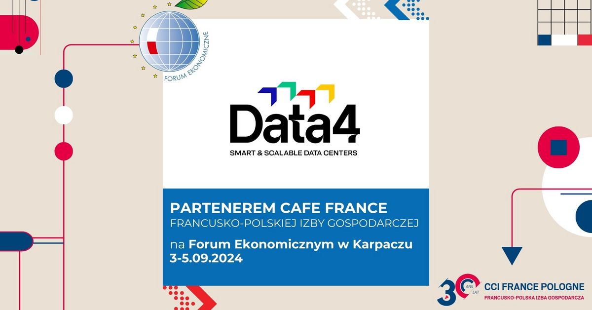 Data4 - kolejny partner CAFE FRANCE w Karpaczu 2024 | CCI France Pologne